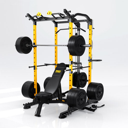 ToughFit PR-410 Max Power Rack with Lat Pulldown Pulley System